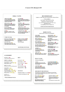 Cheltenham Menu - Bhoomi Kitchen